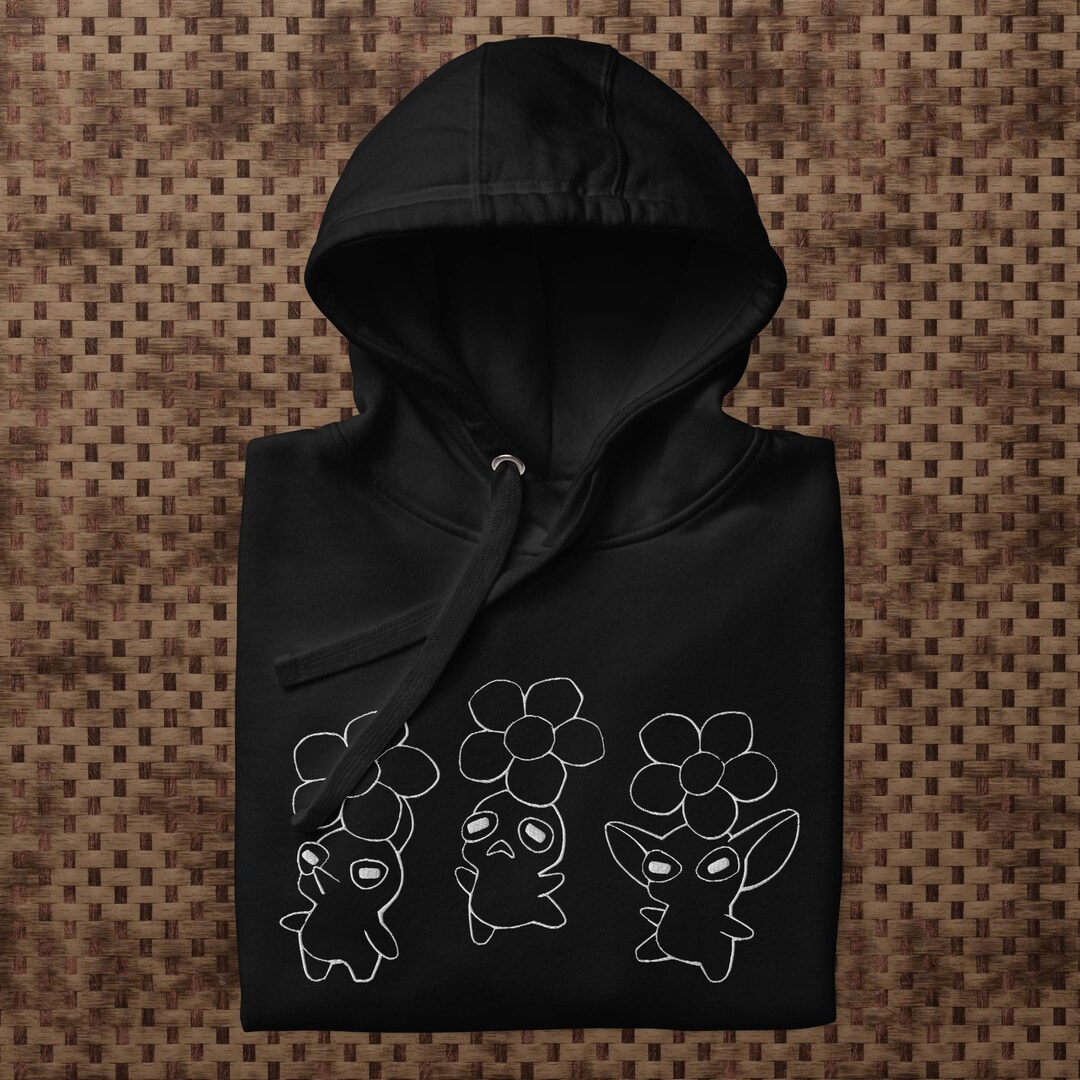 Pikmin Embroidered Hoodie - Pikmin Hoodie Embroidered- Pikmin Hoodie ...