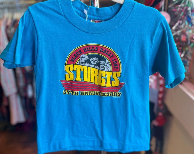 Vintage Kids 1997 Sturgis Motorcycle Rally T-shirt Size 6/7 - Etsy