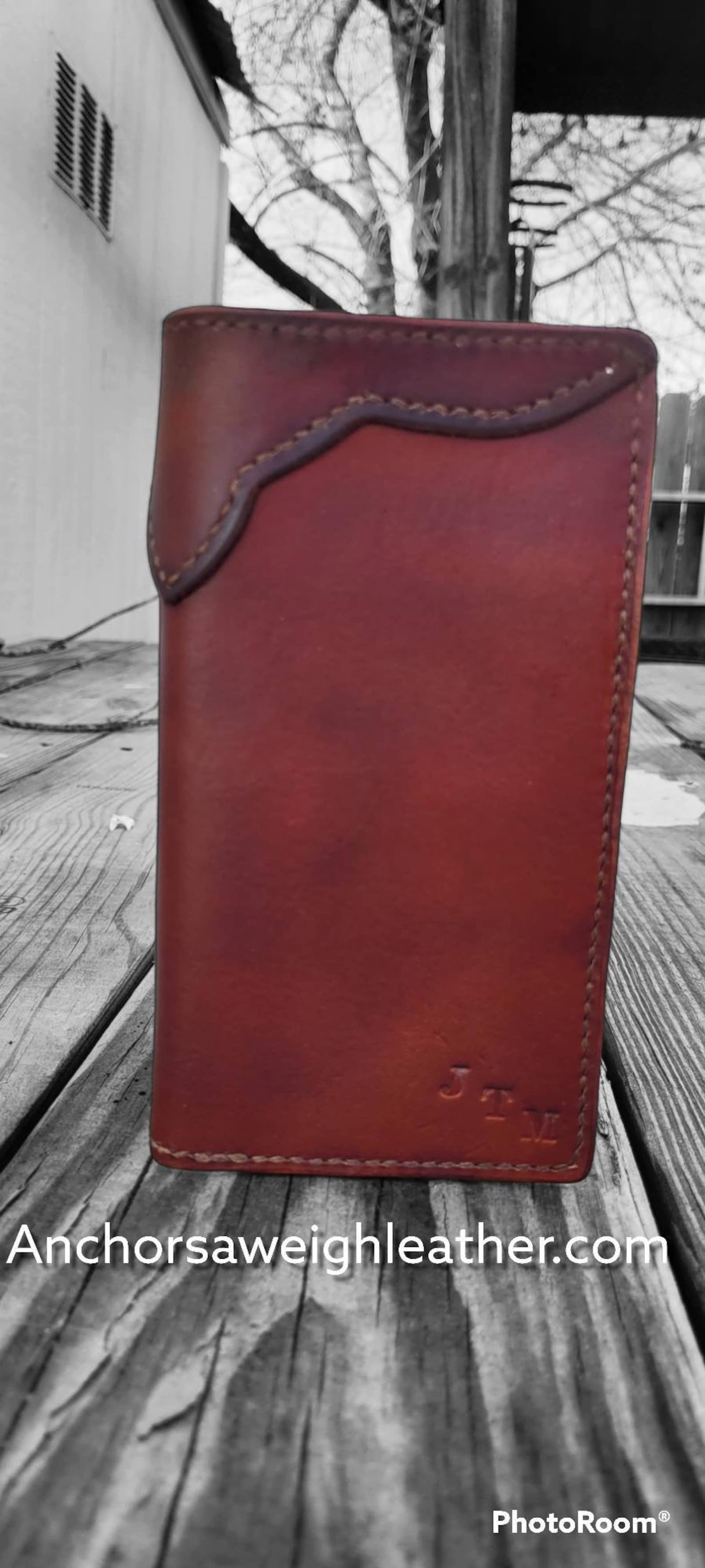 Custom Leather Long Wallet Roper Wallet EDC Wallet - Etsy