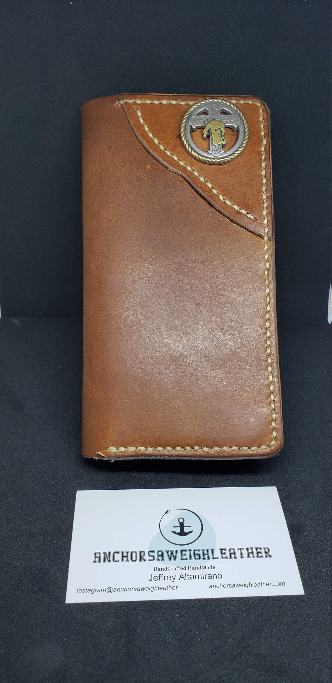 Handmade Leather Phone Wallet Case: Canyon Tan, Western Style - Etsy
