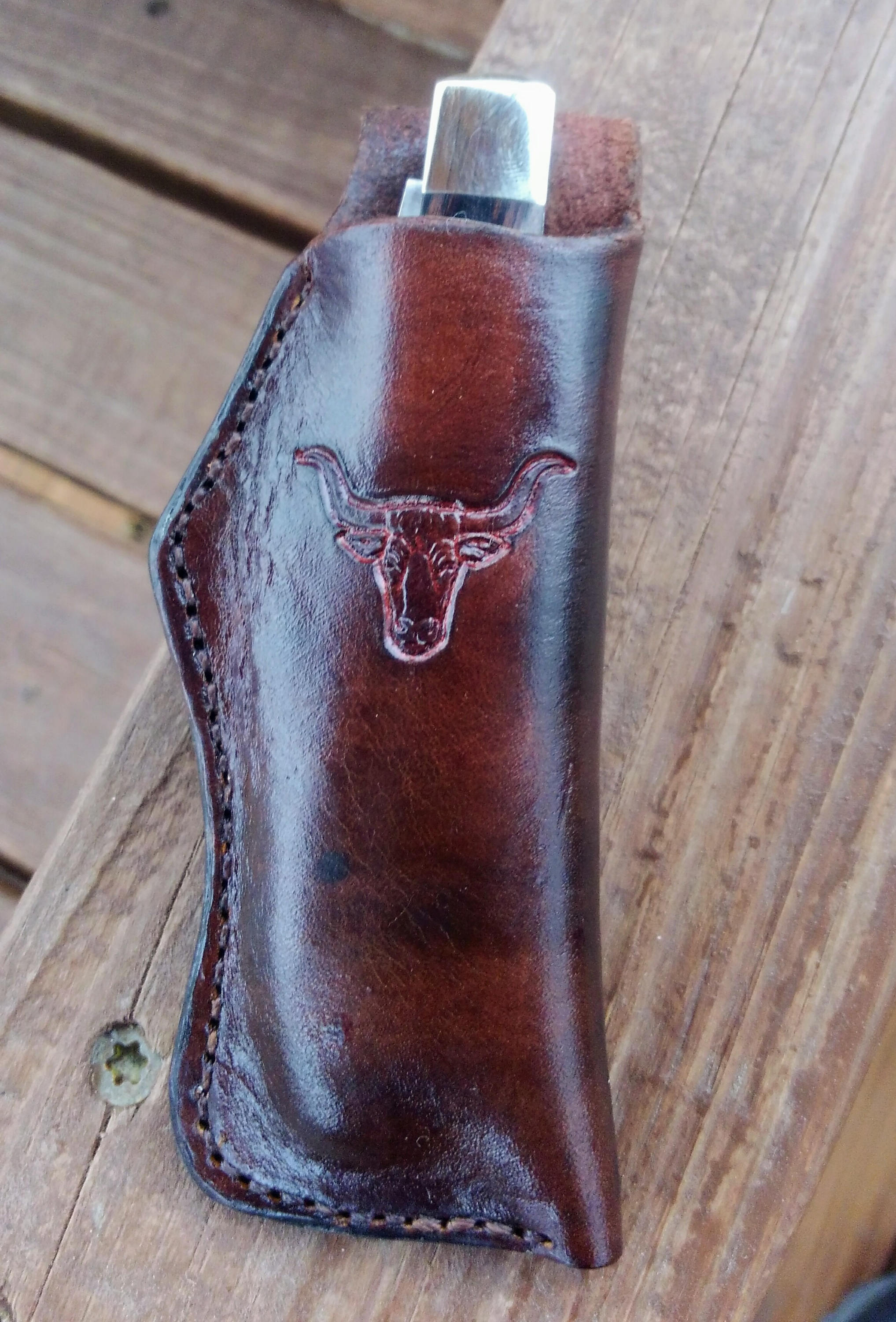 Custom Leather Knife Sheath Case Pocket Knife Case EDC - Etsy