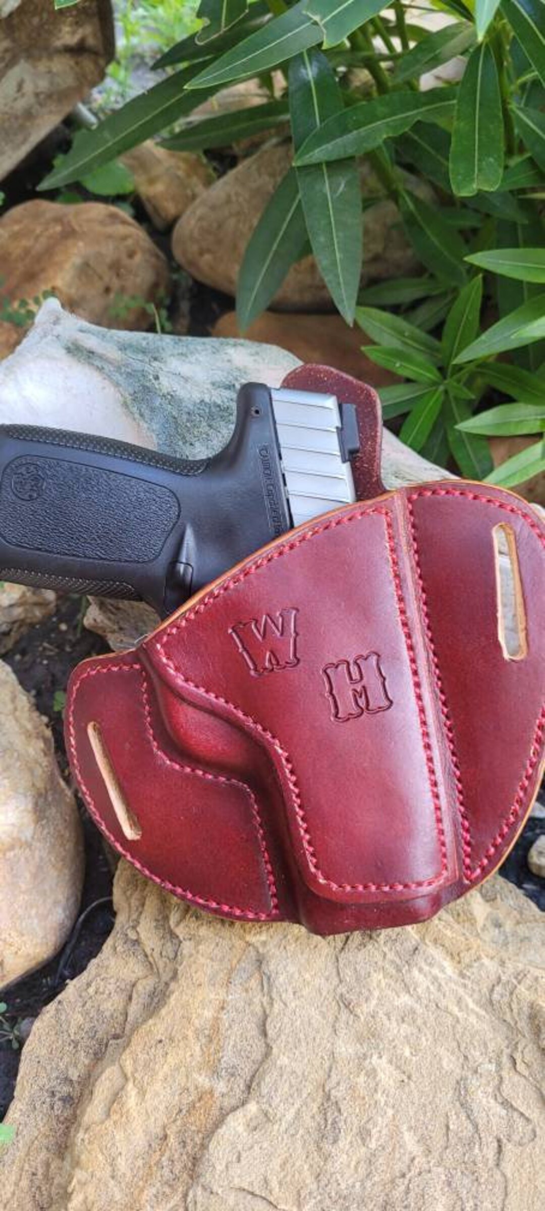 Handmade Leather OWB Holster: Smith & Wesson SDVE 9/40 Cal - Etsy