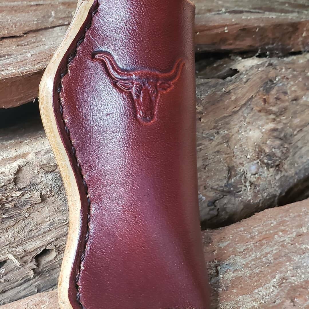 Custom Leather Knife Sheath Case Pocket Knife Case EDC - Etsy