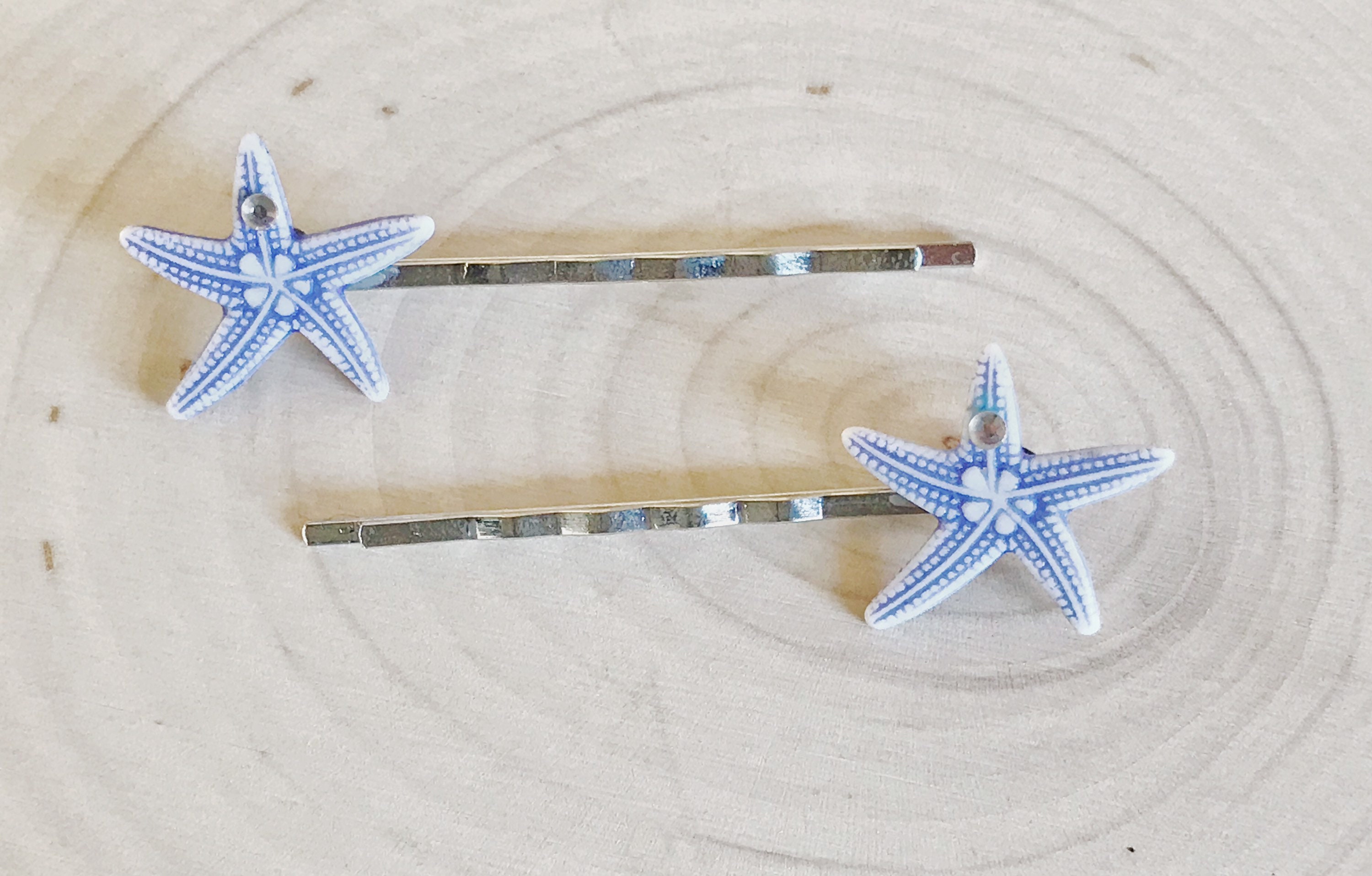 Starfish Hair Pins, Beach Hair Pins, Summer Hair Pins, Sea Shell Bobby ...