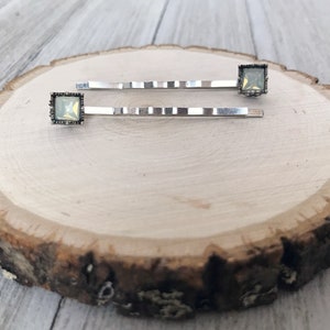 Glass Hair Pins, Square Hair Pins, Hair Pins for Woman, Trendy Hair ...