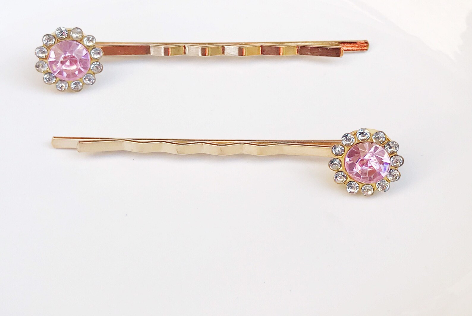 Pink Rhinestone Hair Pins Womens Hair Pin Hair Pins for - Etsy