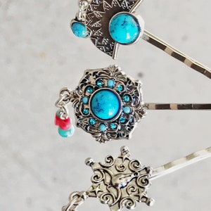 Turquoise Hair Pins Western Hair Pin Cowgirl Hair Pin | Etsy