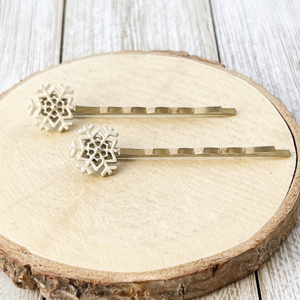 Snowflake Hair Pin, Christmas Hair Pin Winter Hair Pin, Festive Xmas ...