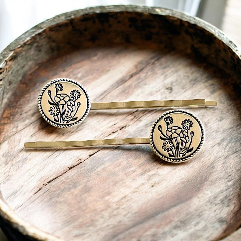 Antique Bobby Pin Silver - Etsy