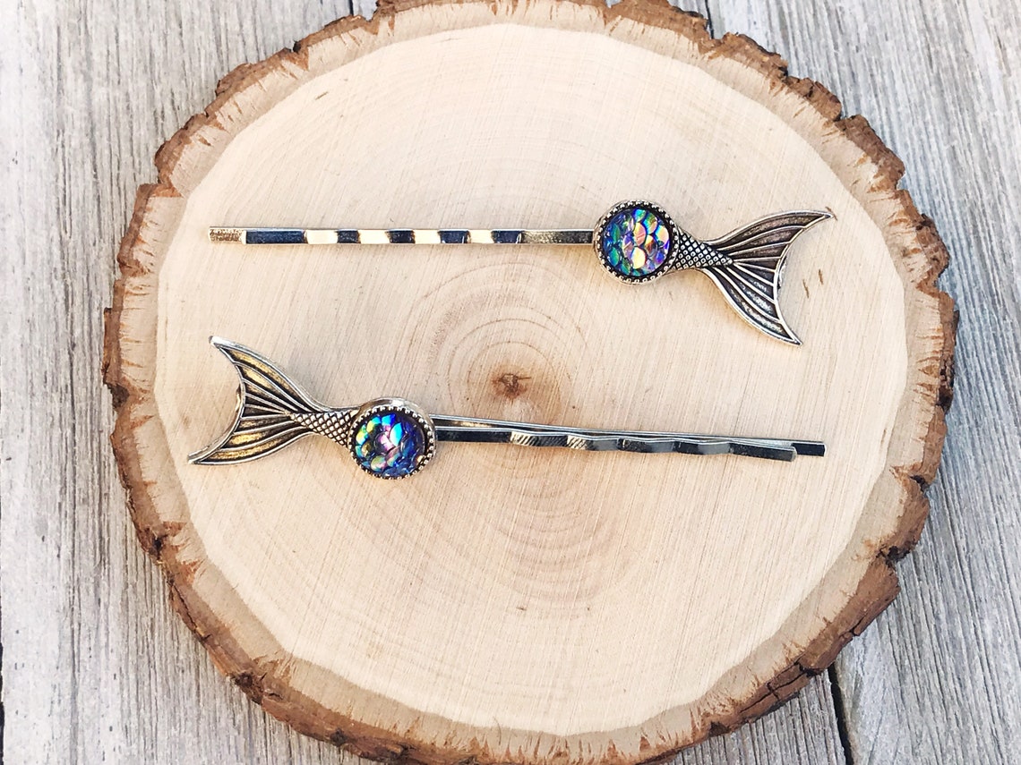 Mermaid Hair Pins Beach Hair Pins Mermaid Bobby Pins Sea | Etsy