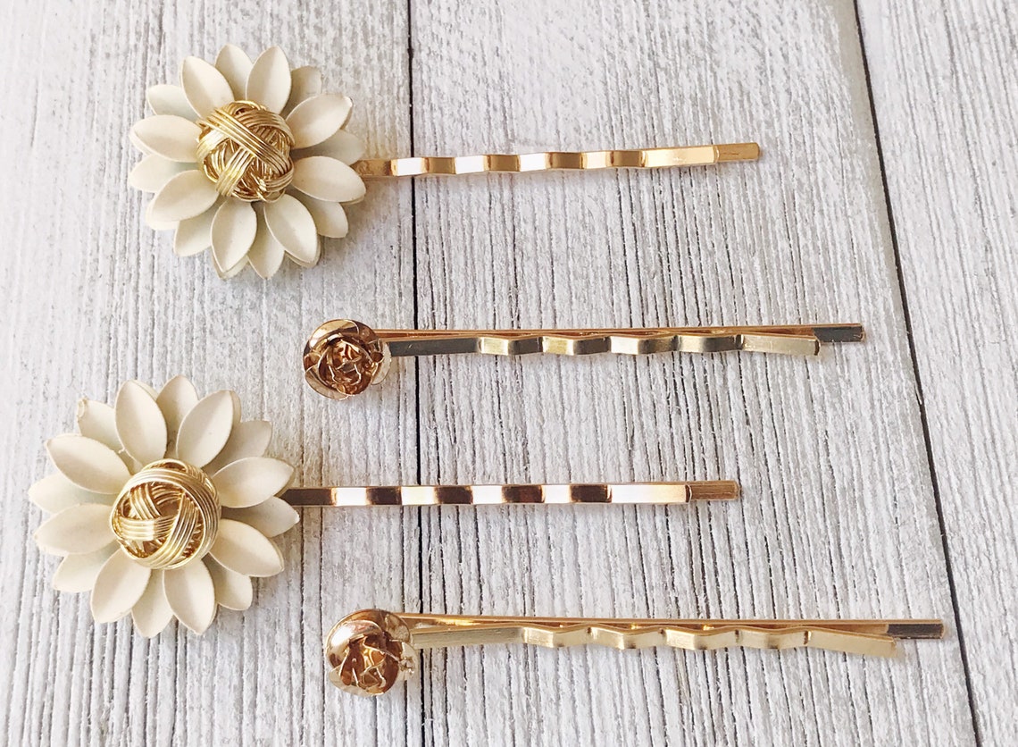 Flower Hair Pins Mothers Day Gift Women Hair Clip Floral | Etsy