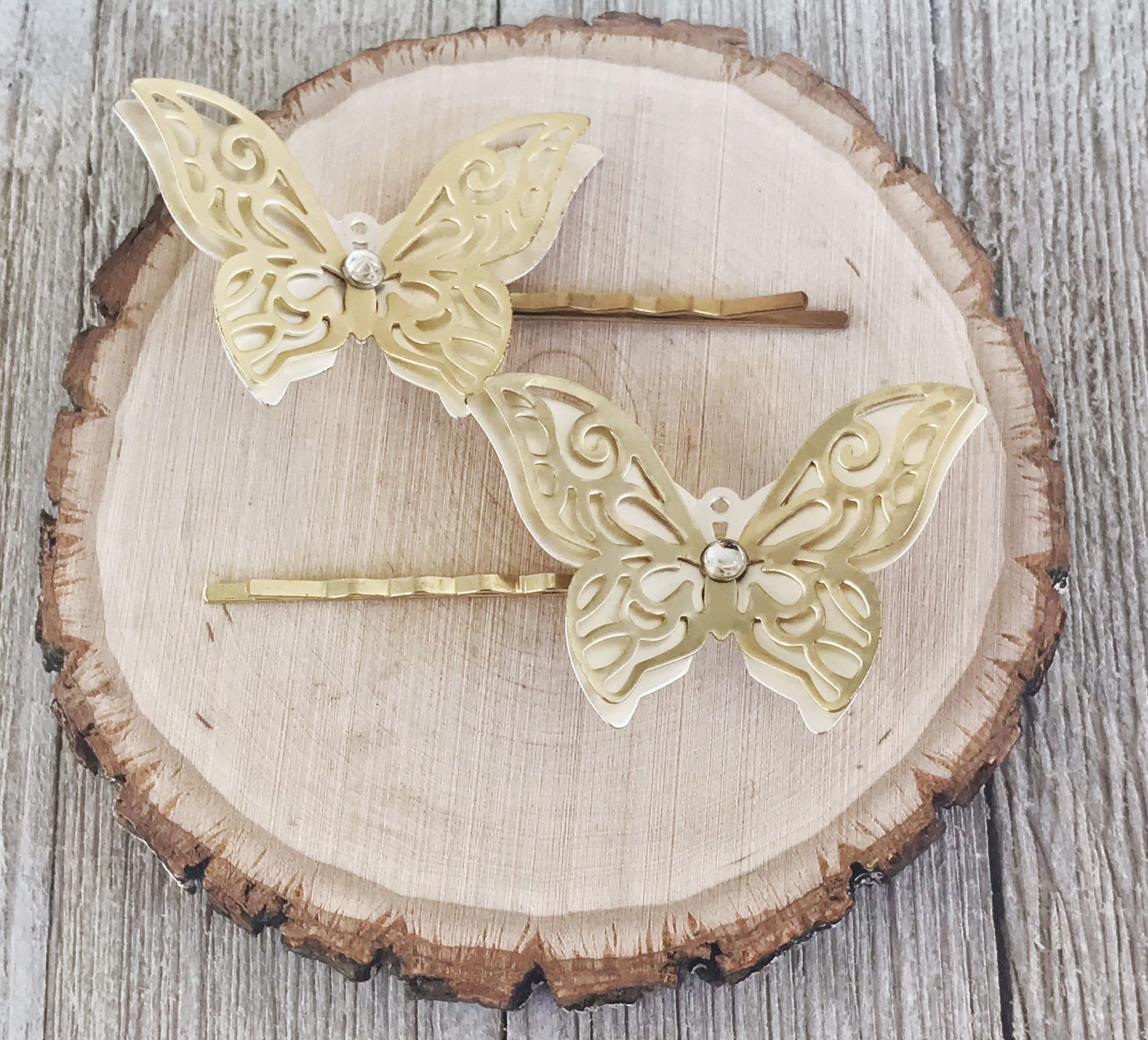 Gold Butterfly Hair Pin Hair Pins for Woman Butterfly Hair - Etsy