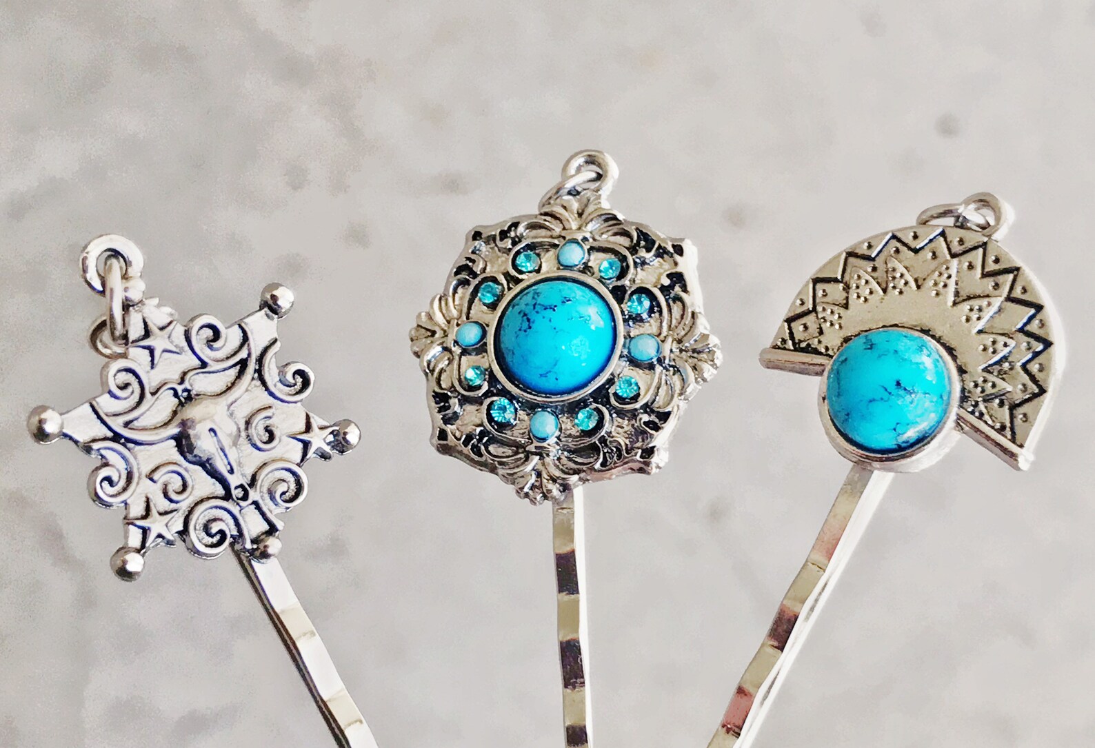 Turquoise Hair Pins Western Hair Pin Cowgirl Hair Pin | Etsy