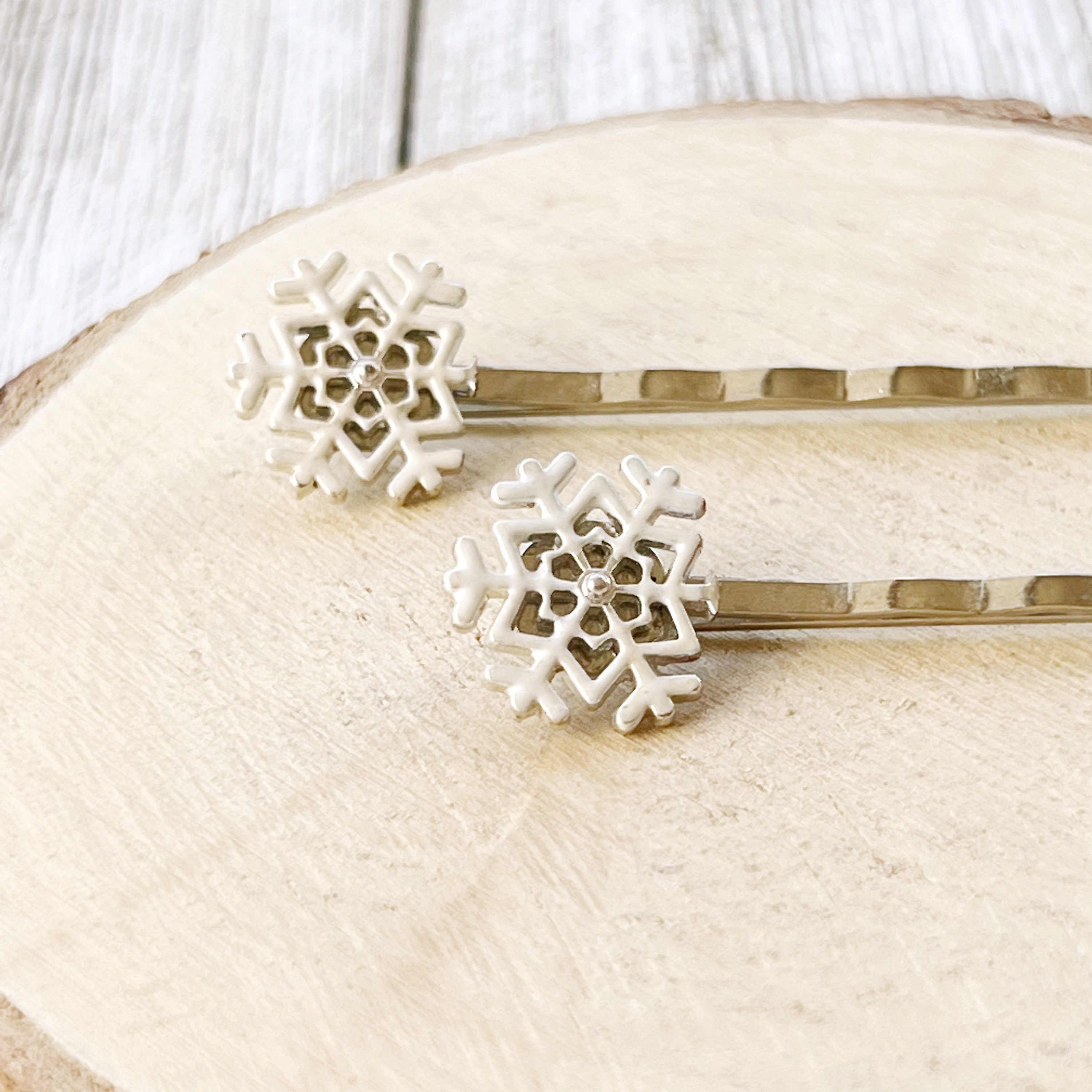 Snowflake Hair Pin, Christmas Hair Pin Winter Hair Pin, Festive Xmas ...