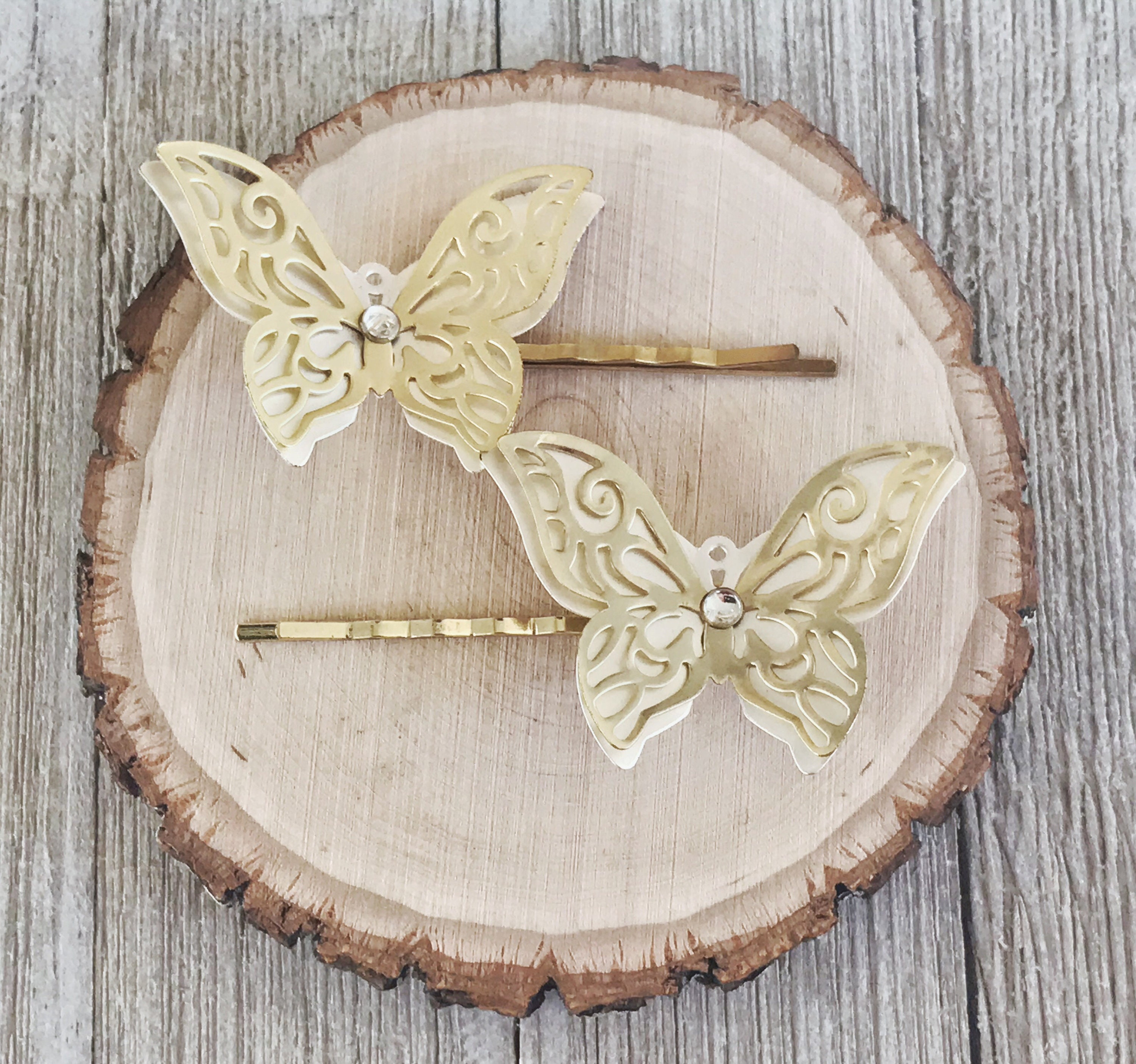 Gold Butterfly Hair Pin Hair Pins For Woman Butterfly Hair | Etsy