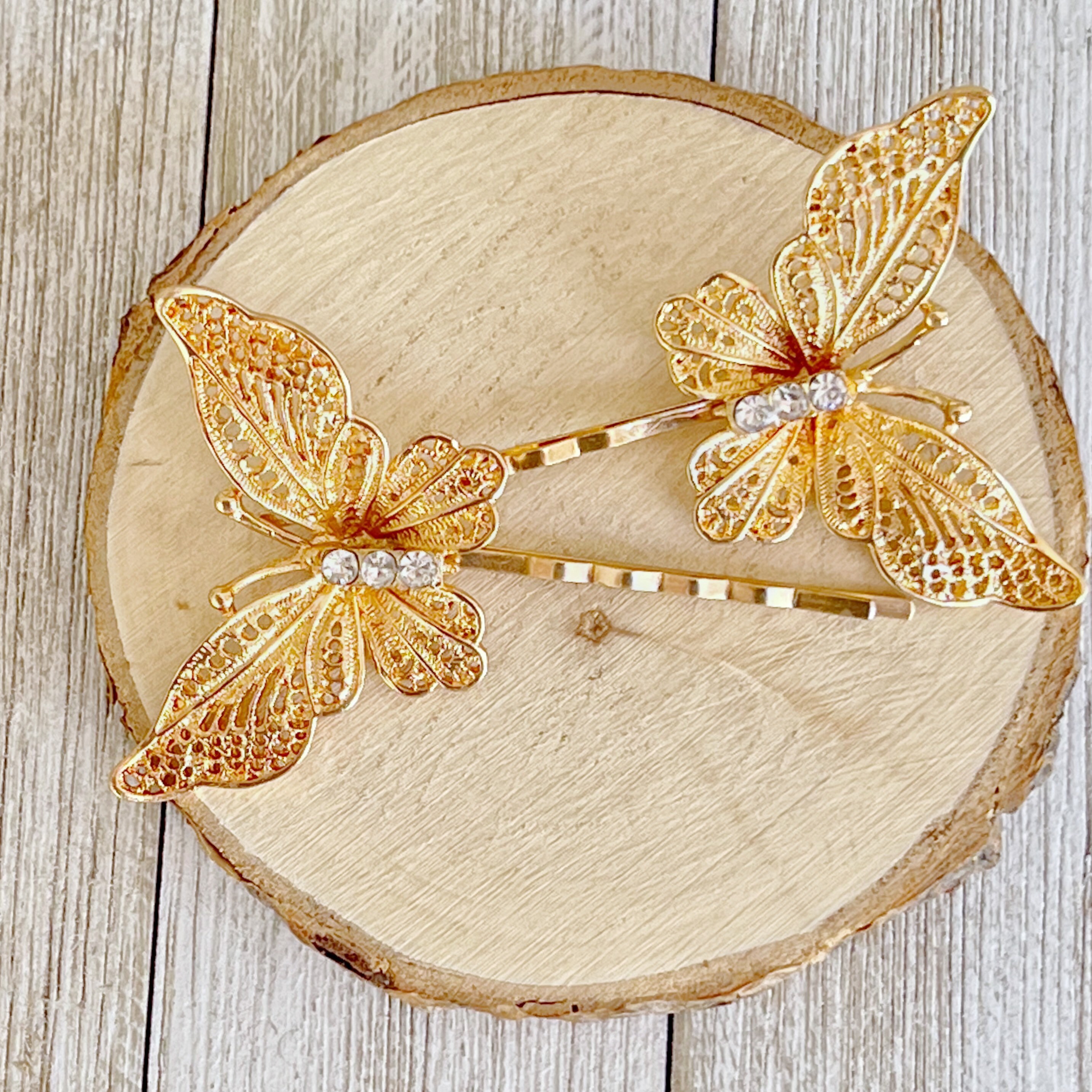 Gold Butterfly Hair Pin Hair Pins for Woman Butterfly Hair - Etsy