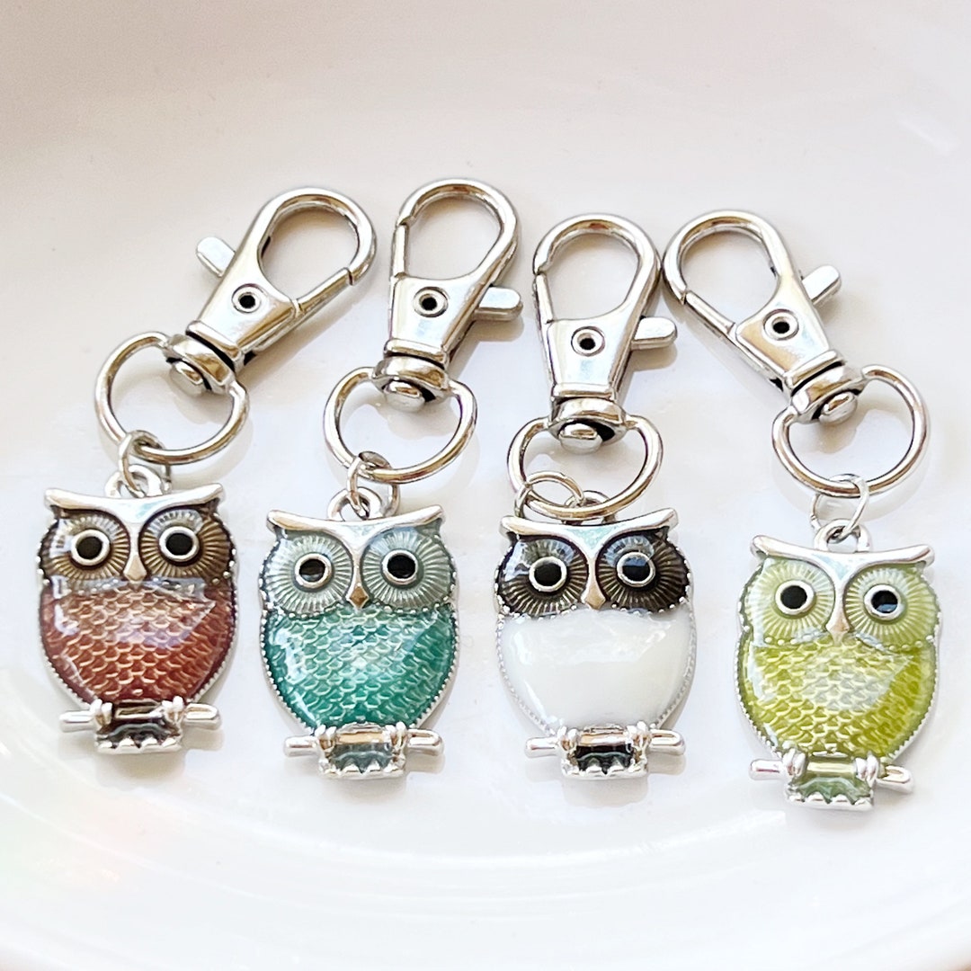 Owl Zipper Pulls for Backpacks, Cute Purse Charms, Unique Custom ...