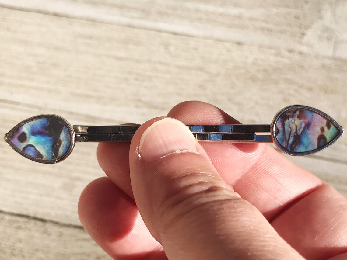 Teardrop Abalone Hair Pins, Beach Hair Pins, Shell Hair Pins, Sea Shell ...