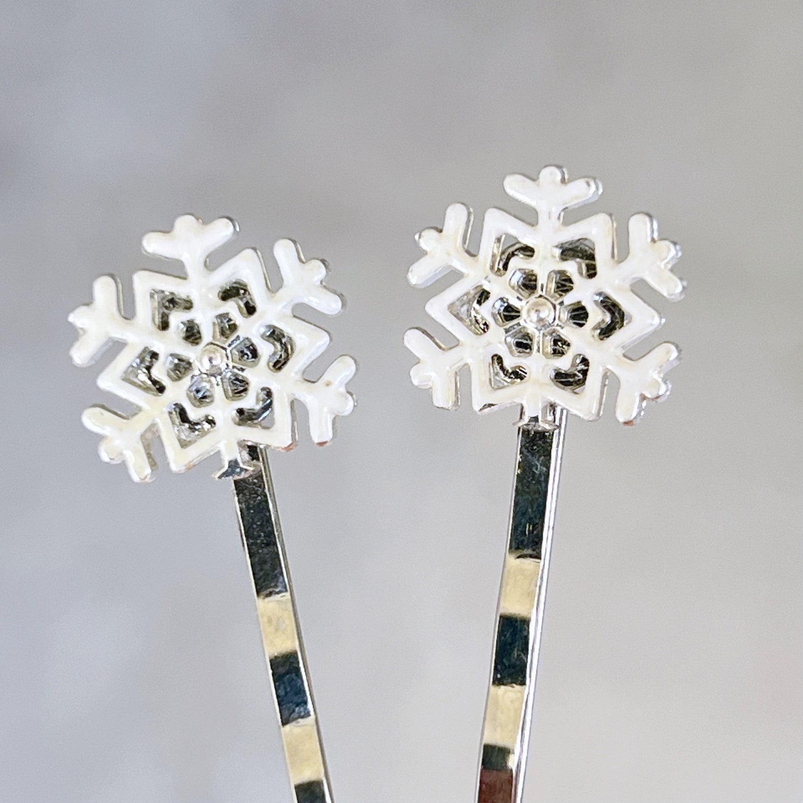 Snowflake Hair Pin, Christmas Hair Pin Winter Hair Pin, Festive Xmas ...