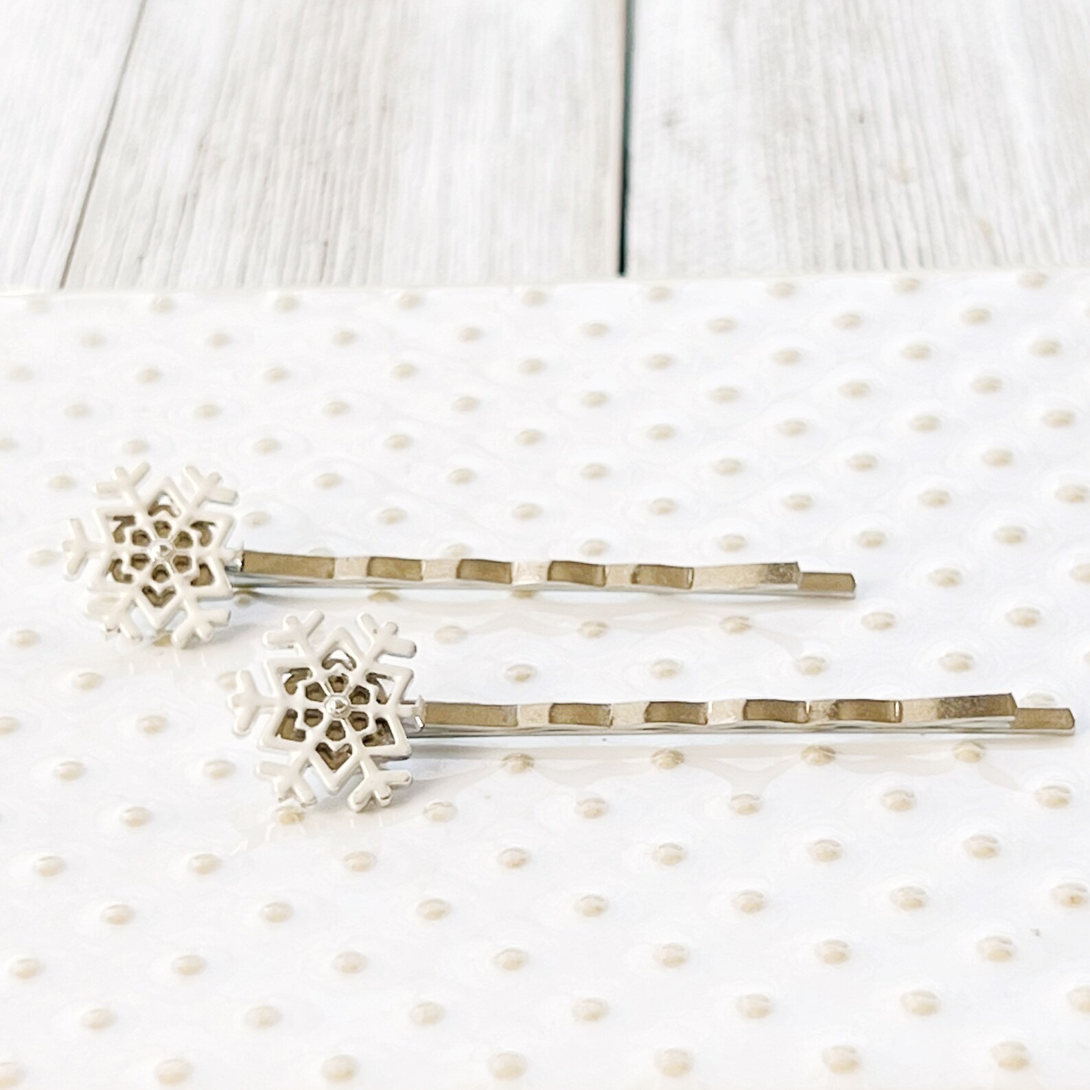 Snowflake Hair Pin, Christmas Hair Pin Winter Hair Pin, Festive Xmas ...