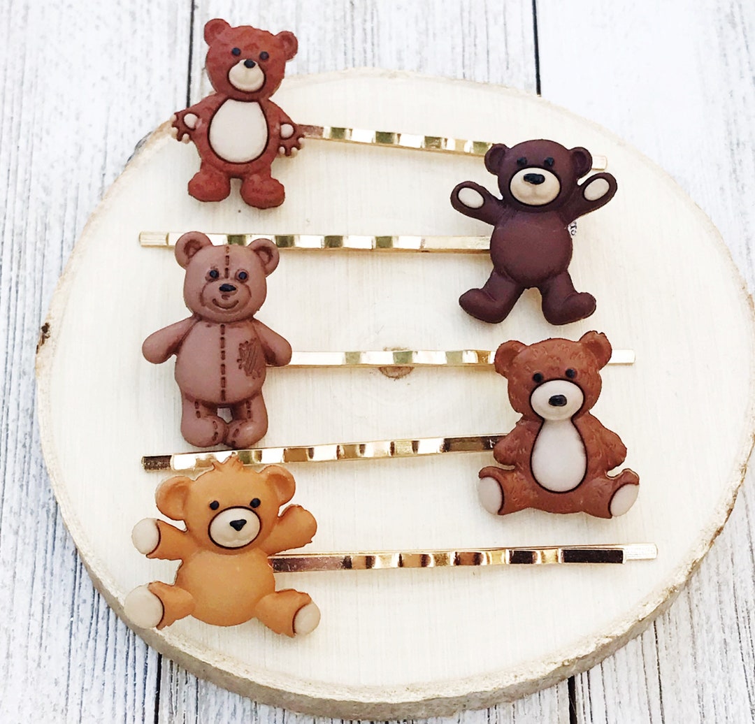 Bear Hair Pins, Hair Pins for Girls, Cute Hair Clips, Barrettes for ...