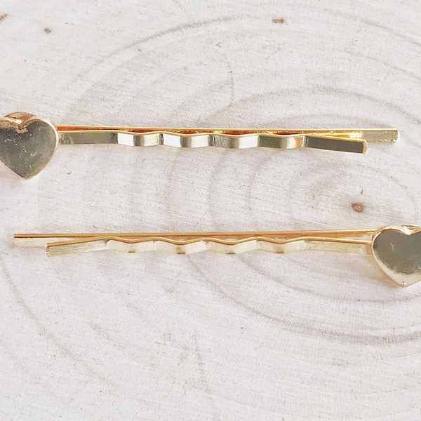 Heart Hair Pins - Etsy