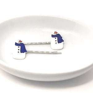 Snowman Hair Pins, Winter Hair Pins, Christmas Hair Pins, Decorative ...