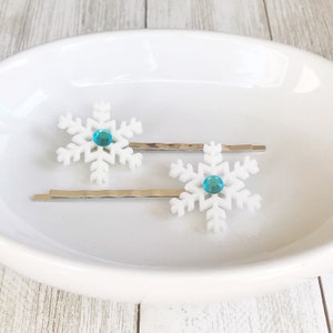 Snowflake Hair Pin, Christmas Hair Clip, Winter Barrette, Snowflake ...