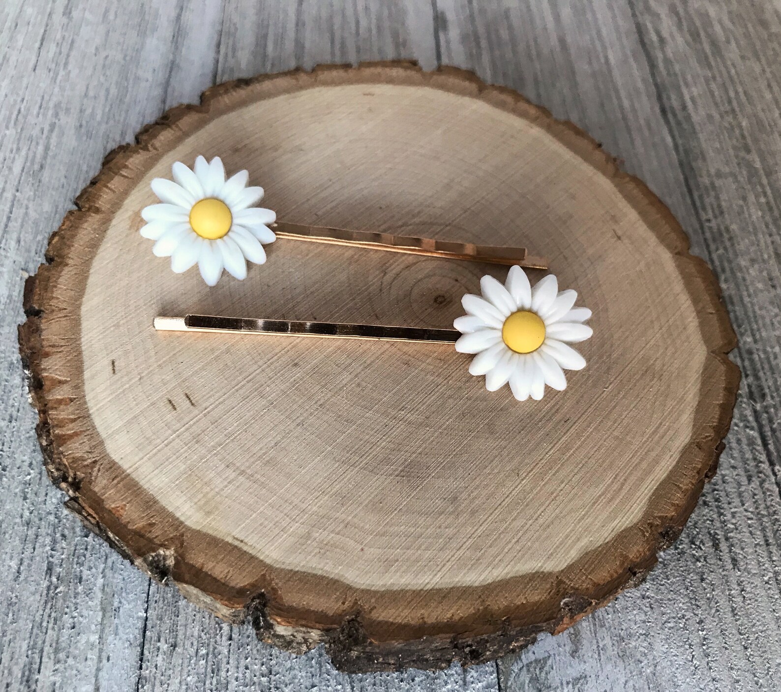 Daisy Hair Pins Floral Hair Pin Wedding Hair Flower Womens | Etsy