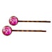 Pink Hope Ribbon Hair Pins Breast Cancer Awareness Jewelry - Etsy