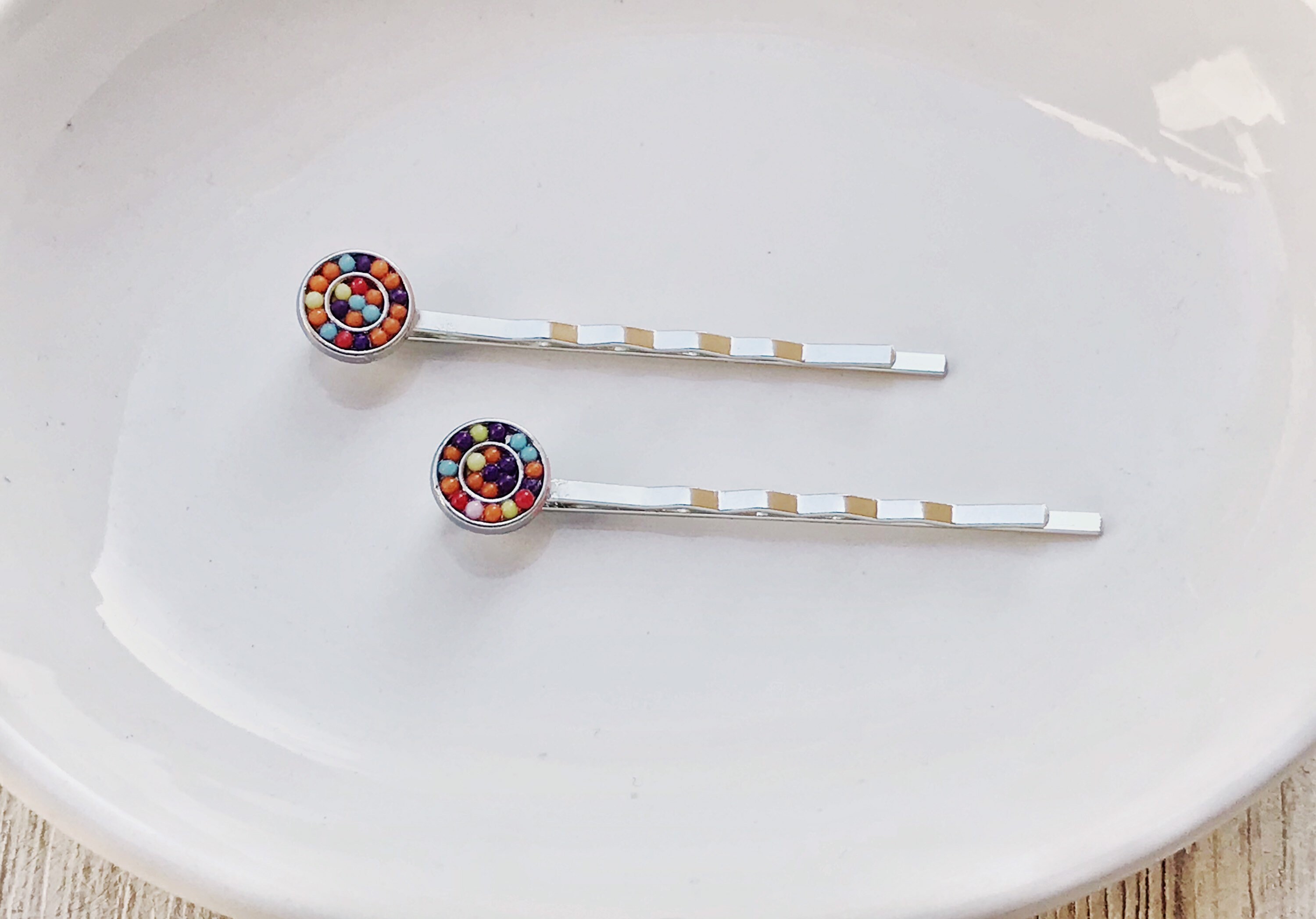 Seed Bead Hair Pins Boho Hair Pin Beaded Barrettes Womens | Etsy