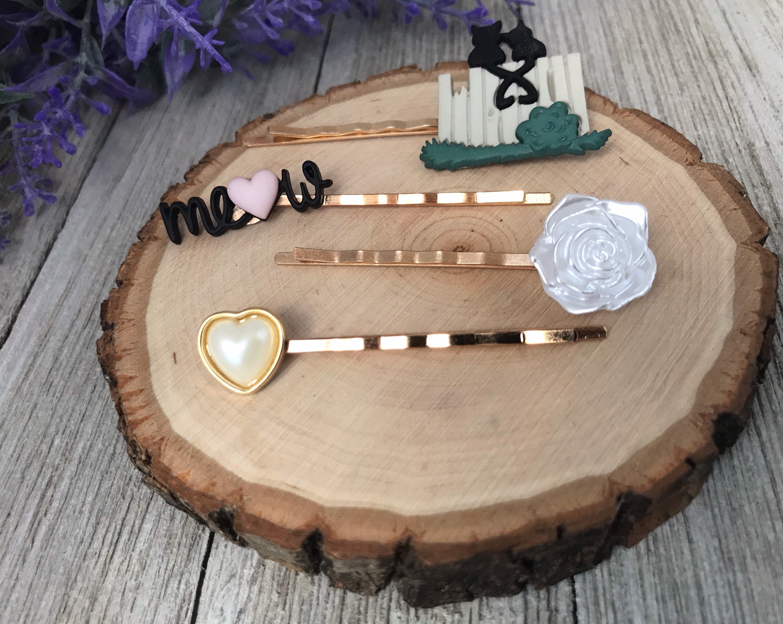 Cat Hair Pin Cat Bobby Pin Womens Hair Pins Womans Hair - Etsy