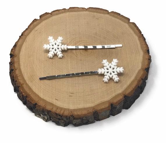 Snowflake Hair Pins Winter Hair Pins Christmas Hair Pins | Etsy