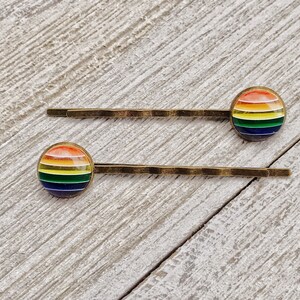 Rainbow Hair Pins, Summer Hair Pins, Retro Vintage Hair Clips, Womans ...