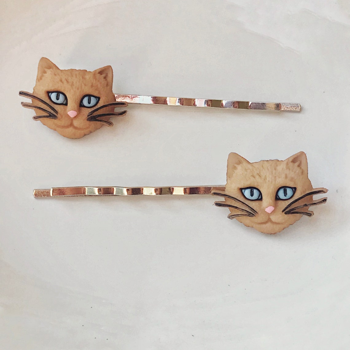 Cat Hair Pins Cat Bobby Pins Womens Hair Pins Tan Cat Hair - Etsy Norway