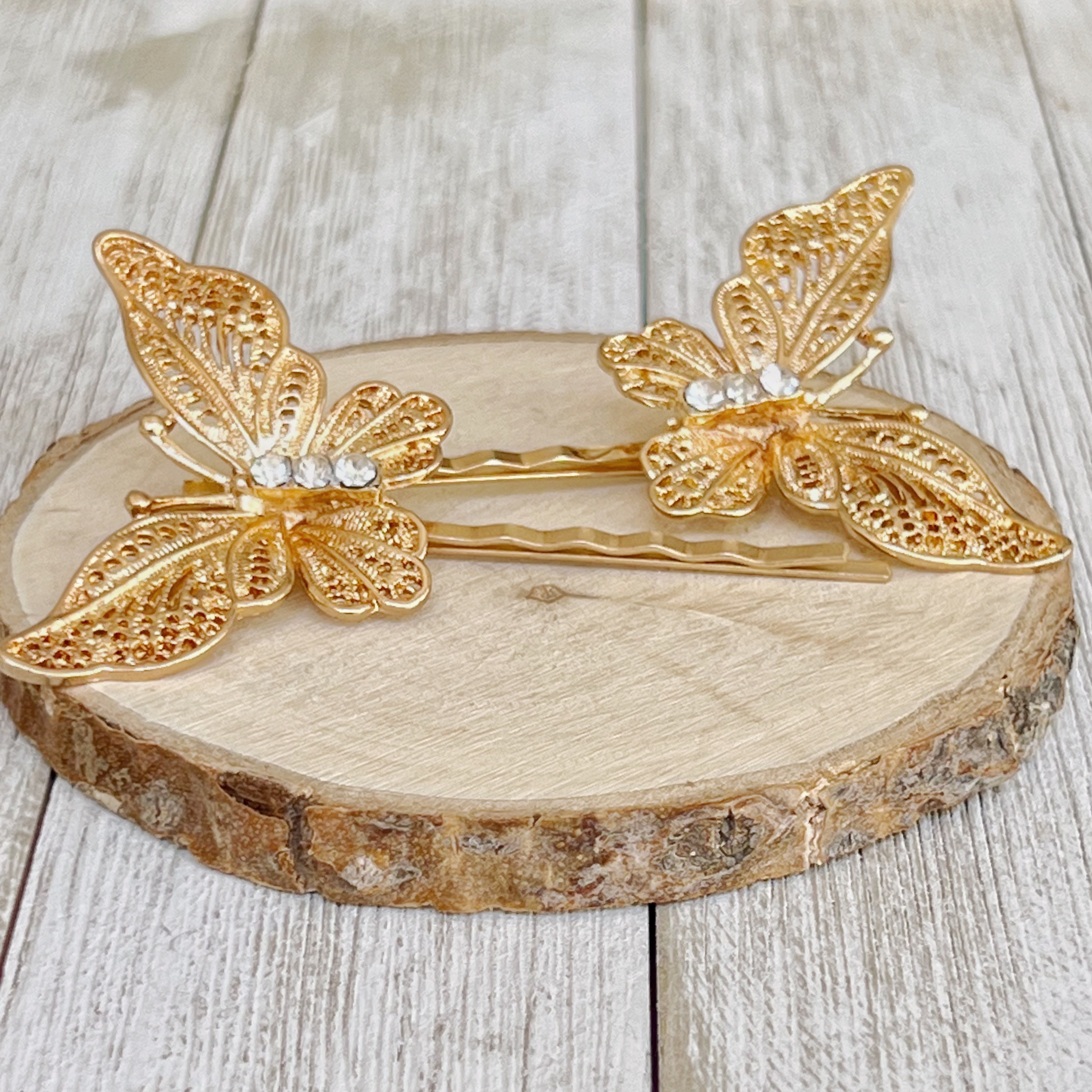 Gold Butterfly Hair Pin Hair Pins for Woman Butterfly Hair - Etsy