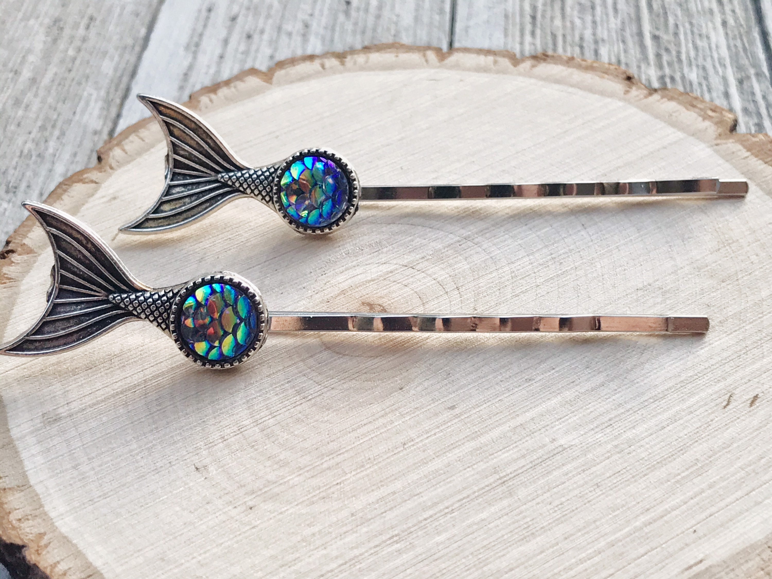 Mermaid Hair Pins Beach Hair Pins Mermaid Bobby Pins Sea | Etsy