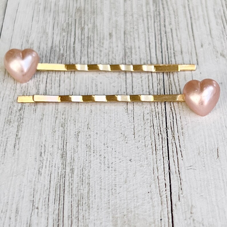 Heart Hair Pin Heart Bobby Pin Womens Hair Pin Womens Bobby - Etsy