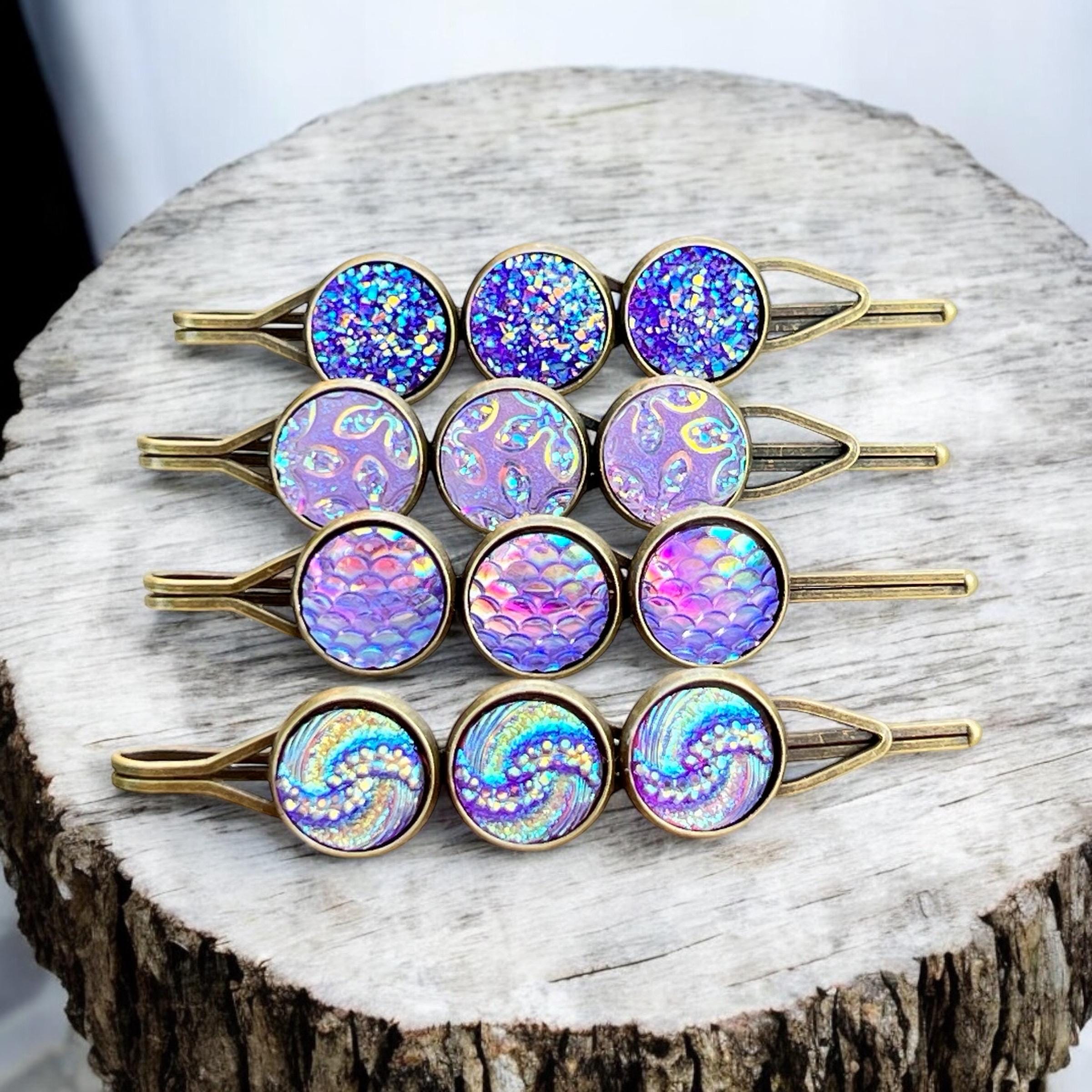 Purple Hair Pin Sets, Hair Pins for Women, Women Hair Clips, Cute Bobby ...