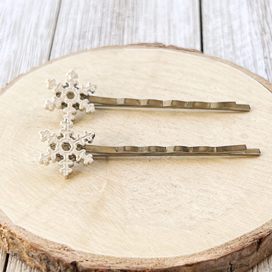 Snowflake Hair Pin, Christmas Hair Pin Winter Hair Pin, Festive Xmas ...
