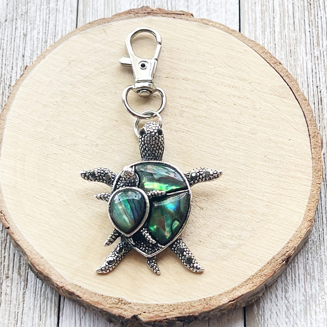Abalone Turtle Zipper Pull for Backpacks, Cute Purse Charms, Unique ...