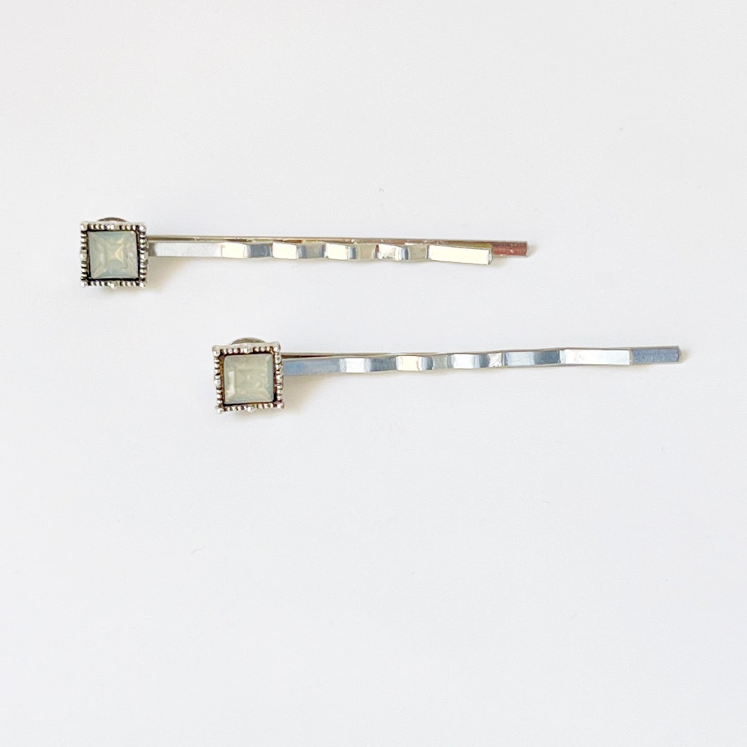 Glass Hair Pins, Square Hair Pins, Hair Pins for Woman, Trendy Hair ...