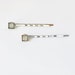 Glass Hair Pins Square Hair Pins Hair Pins for Woman Trendy - Etsy
