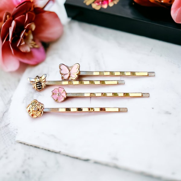Bee Hair Pins - Etsy