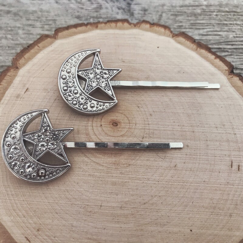 Moon Hair Pin - Etsy