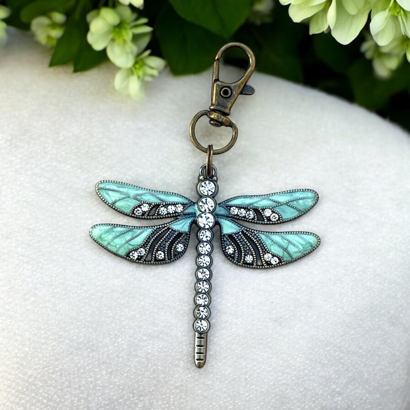 Boho Dragonfly Bag Charm - Etsy