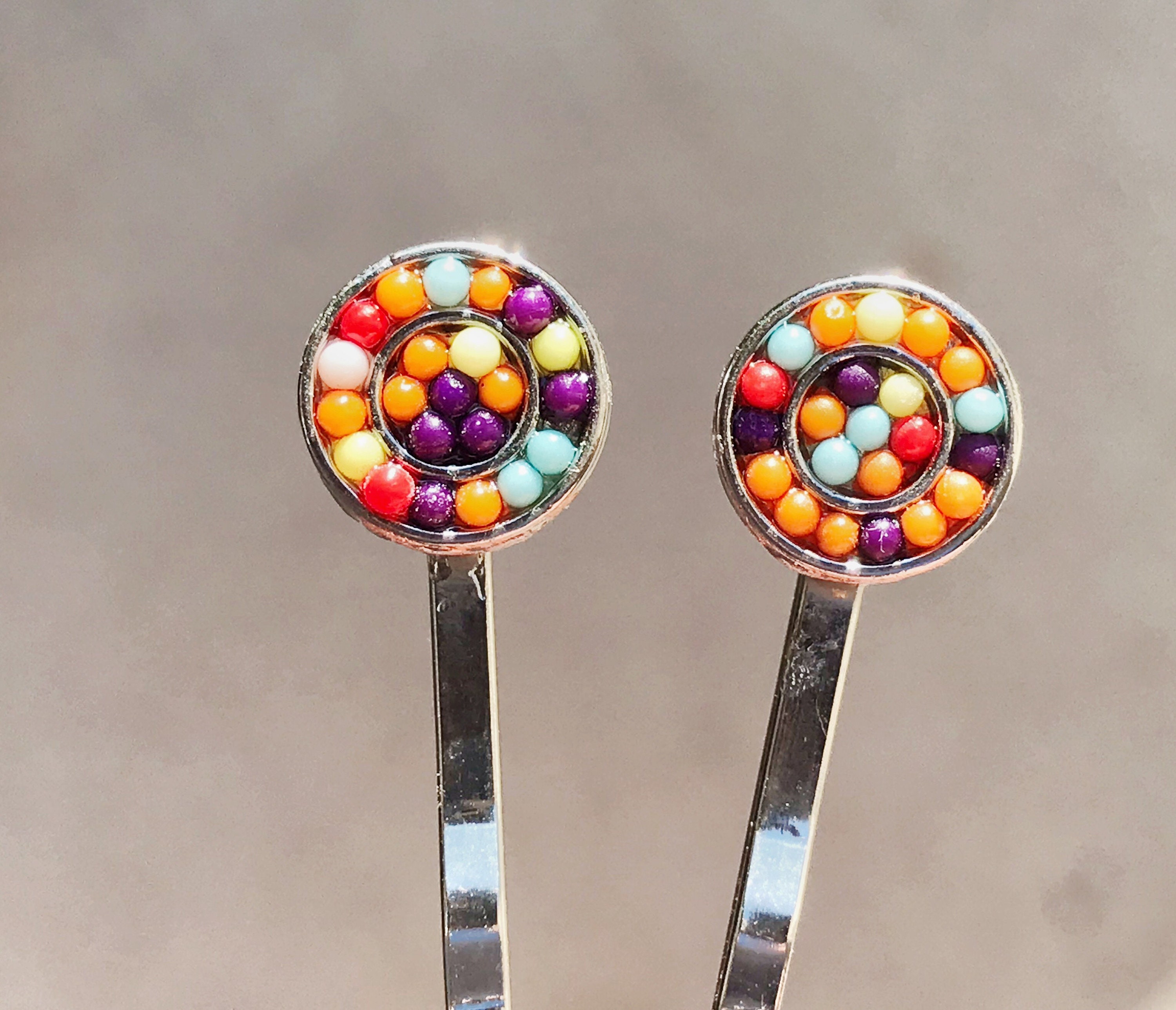 Seed Bead Hair Pins Boho Hair Pin Beaded Barrettes Womens | Etsy