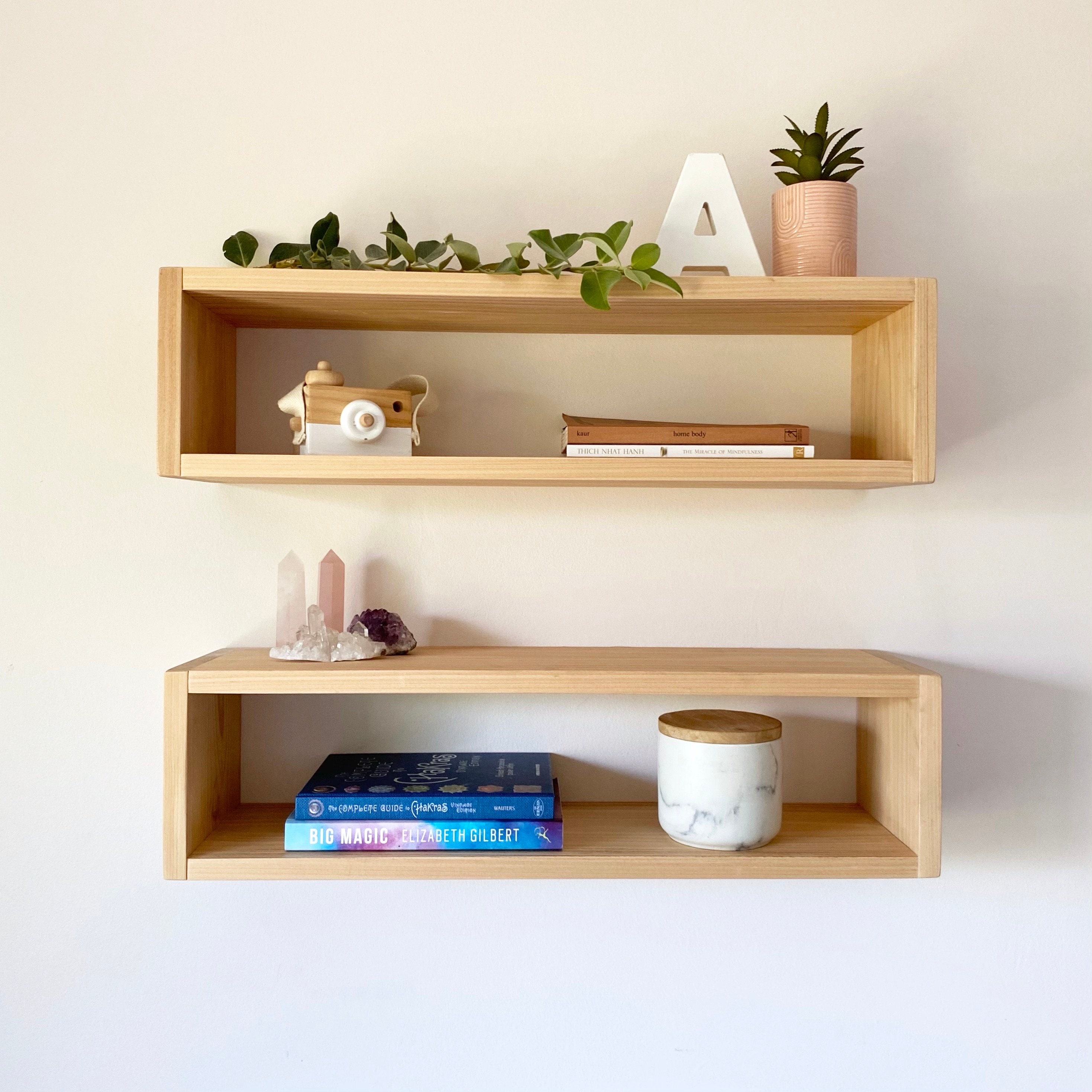 Floating Box Shelf Wood Cube Shelf Timber Floatings - Etsy Australia Floating Box Shelf Wood Cube Shelf Timber Floatings - Etsy Australia