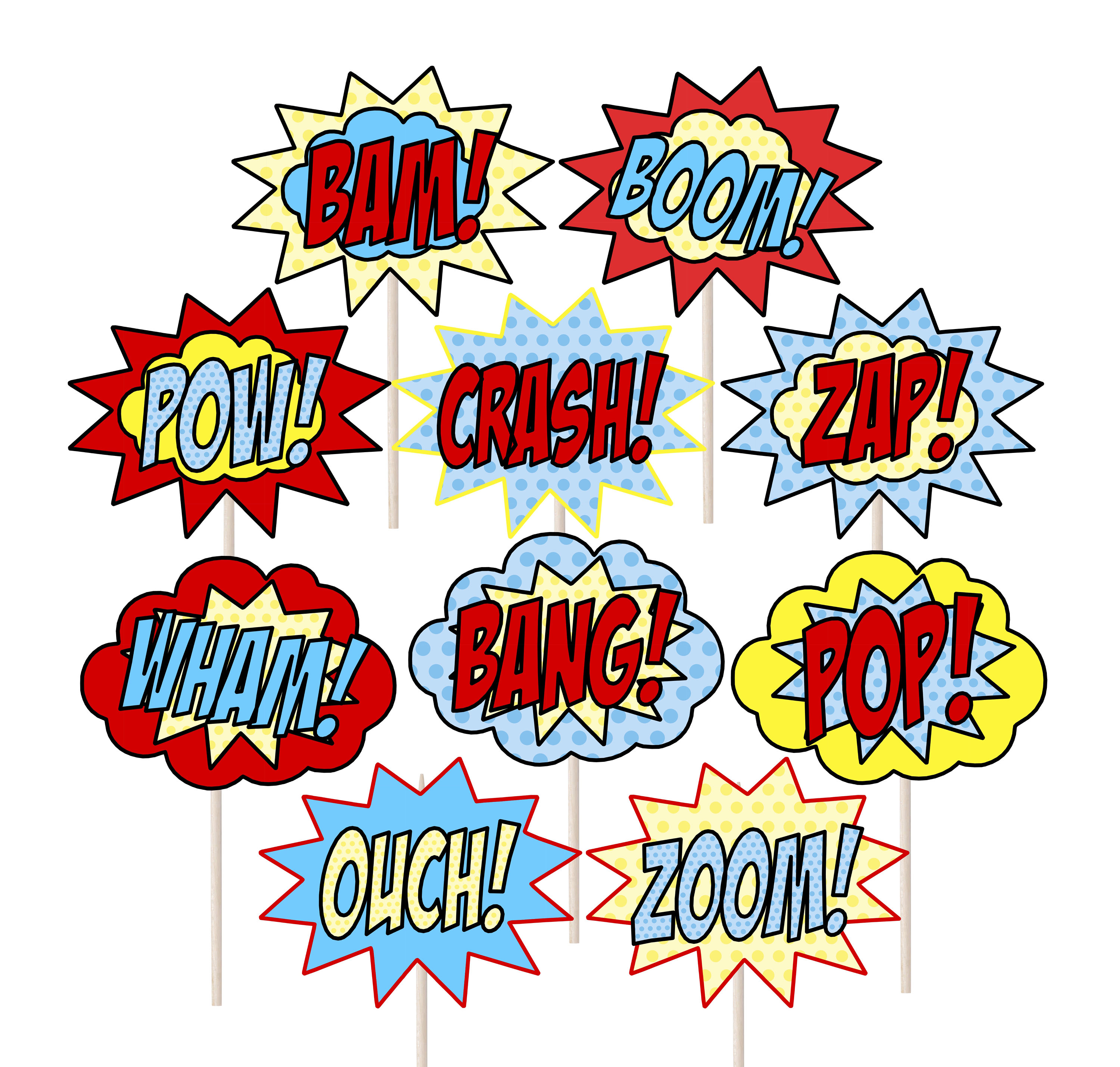Superhero Bubble Printables