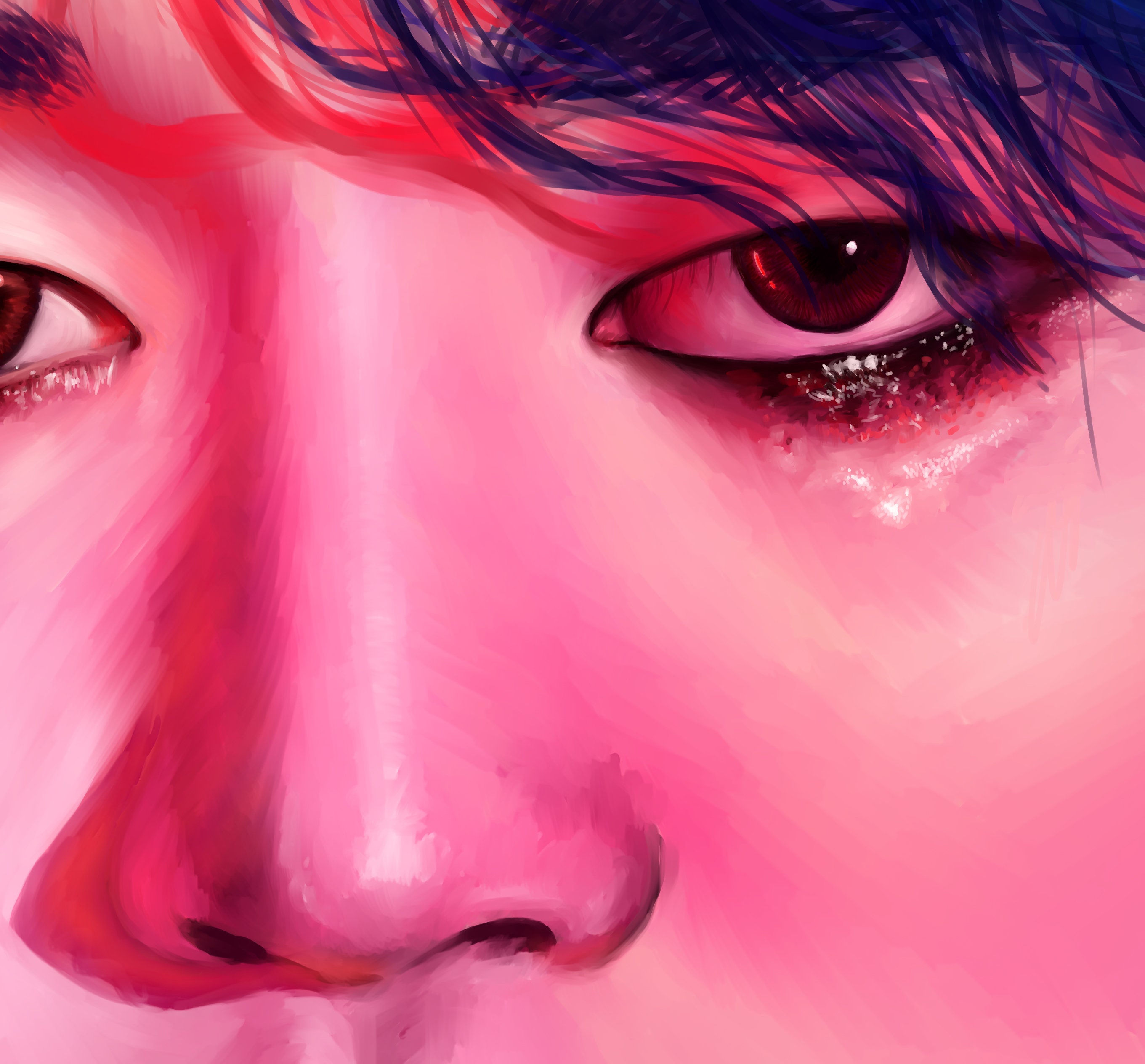 Violet BTS Park Jimin Art Print - Etsy